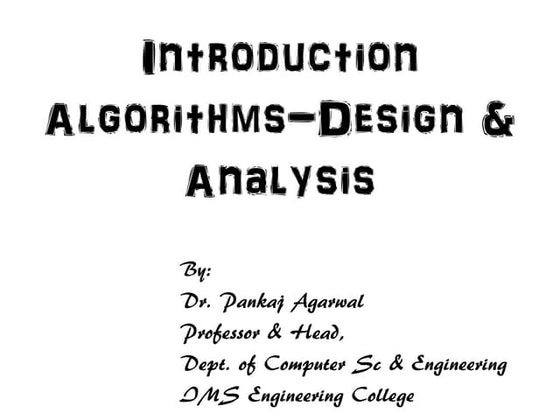 Introduction To Algorithms Ppt 6753