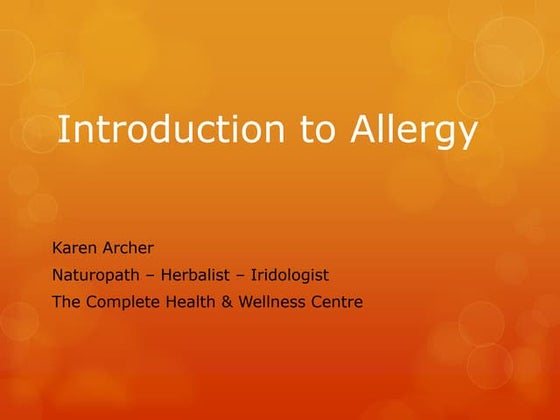 Allergies | PPT