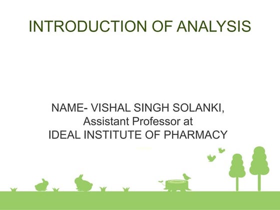 Chapter 1 Introduction To Analytical Chemistry Ppt