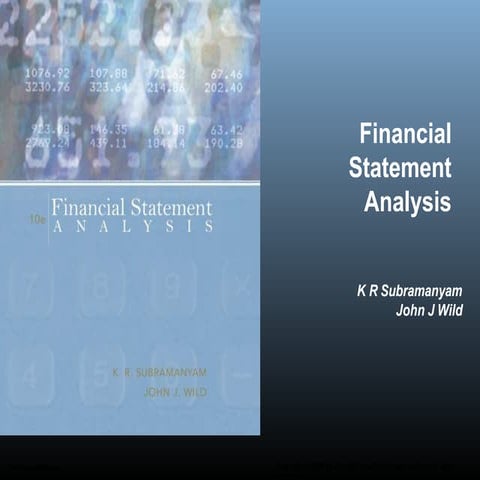 Introduction to analysis of financial statement | PPT