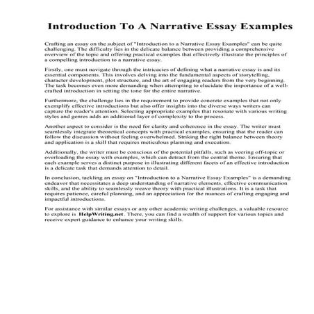 Introduction To A Narrative Essay Examples.pdf