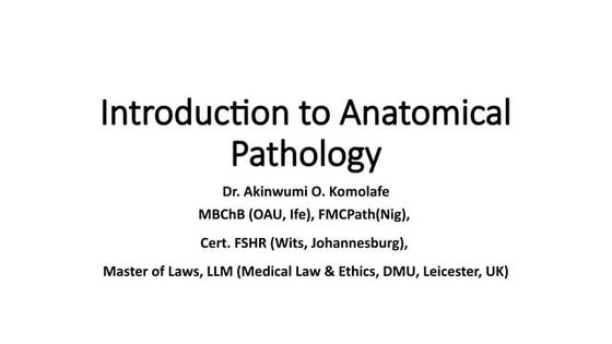 Introduction to pathophysiology | PPTX