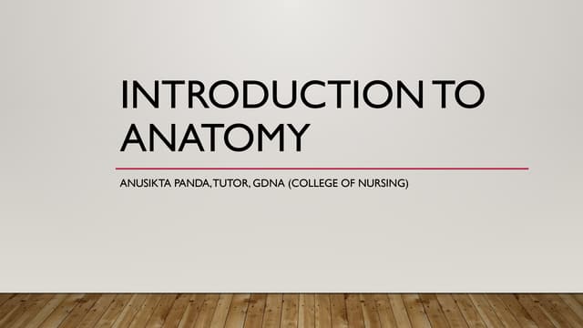 Introduction to anatomy- easy explanation | PDF