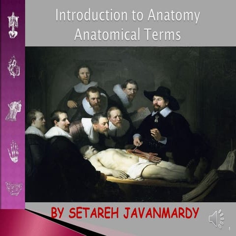 Introduction to anatomy, anatomical terms | PPT
