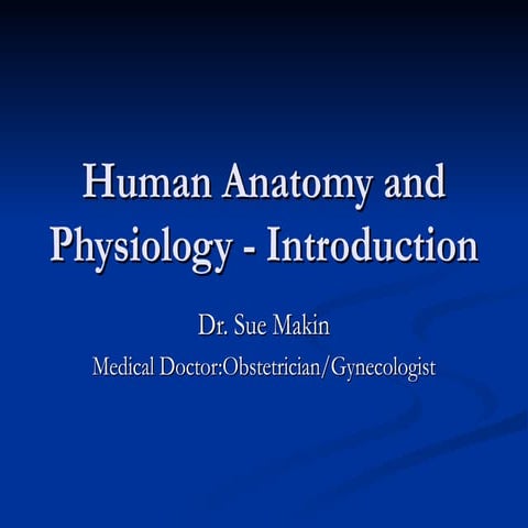 Chapter 1. Introduction to Human Body | PPTX