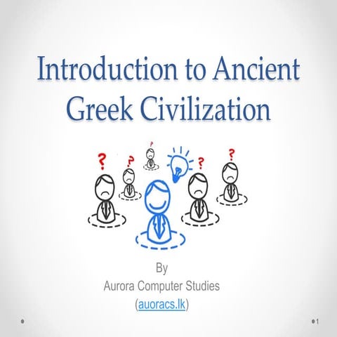 Introduction to the ancient Greek civilization | PPTX