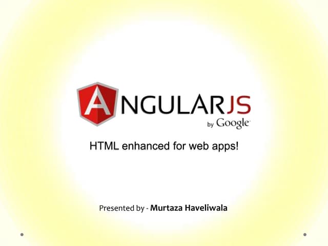 Introduction To Angularjs Pptx Web Development Internet 2461