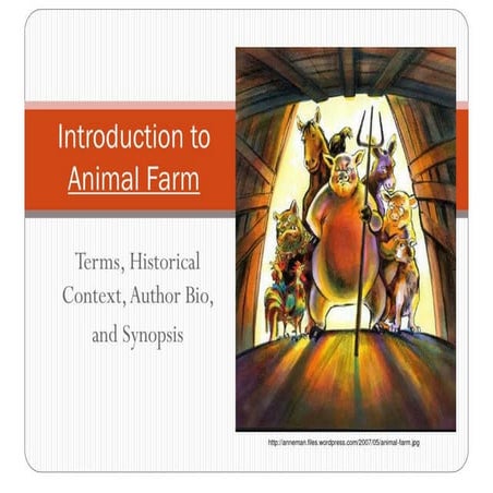 Introduction To Animal Farm | PDF | Books and Literature