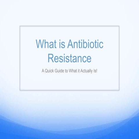 Antibiotic resistance poster