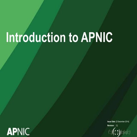 An introduction to APNIC | PPTX