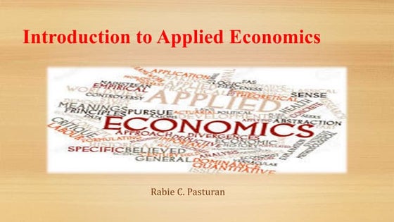 Dlp applied economics 1 29 - 31, 18 | DOCX