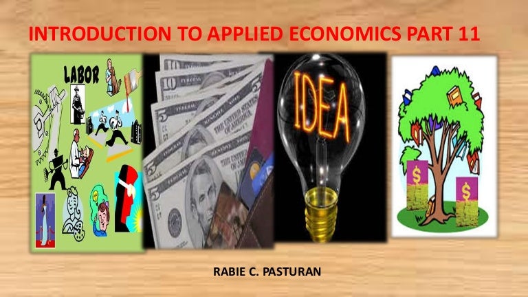 Introduction To Applied Economics Part 11