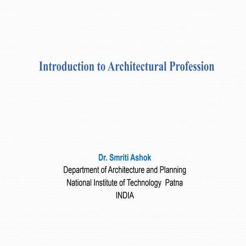 Introduction to Architectural Profession.ppt
