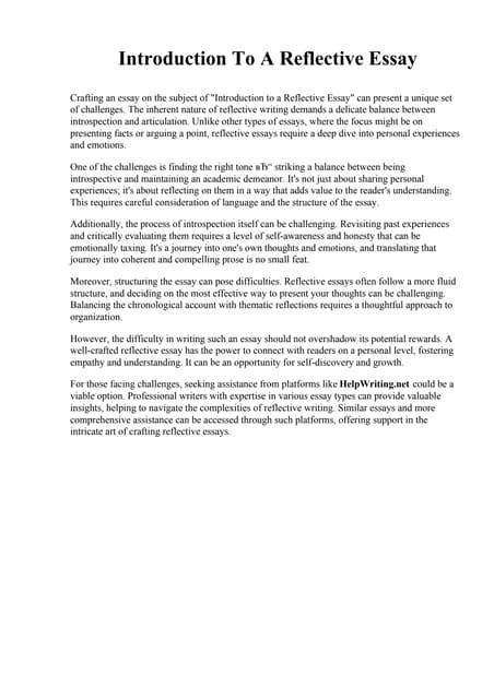 Format Of A Reflective Essay.pdf