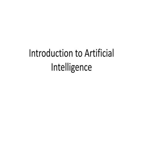 Introduction to Artificial Intelligence UNIT-1.pptx