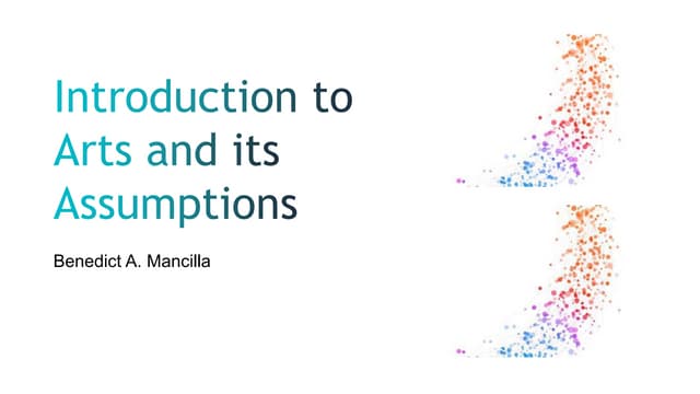 What is Art: Introduction and Assumptions | PPTX