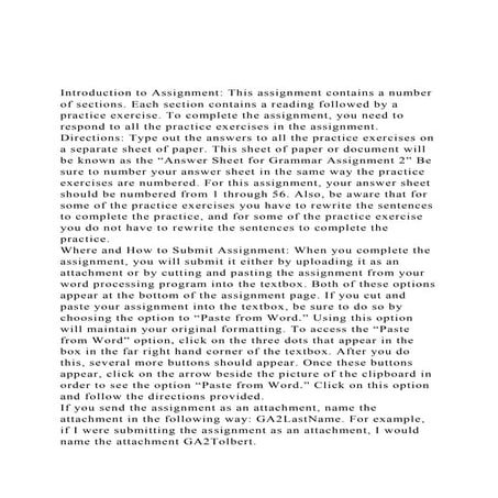 Introduction to Assignment This assignment contains a number .docx