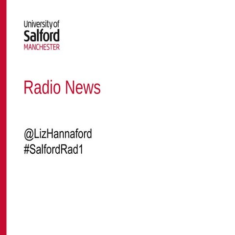 Introduction to Radio News module and audio environment | PPT