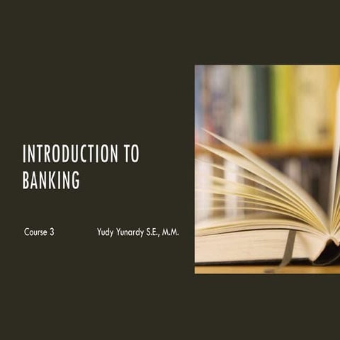 Introduction to banking course 3 | PPT