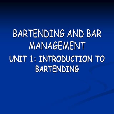 Different Bar Tools and Equipment // Alexandra Alcuetas | PPTX