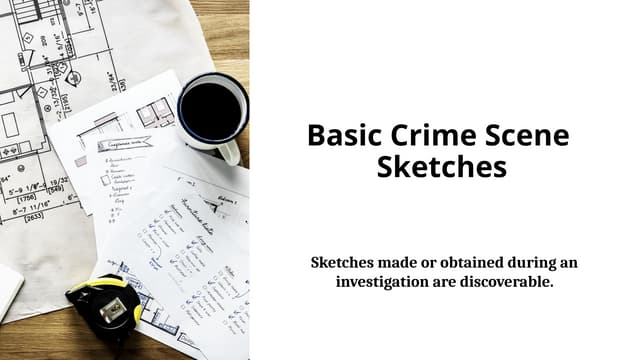 Crime scene sketching basics | PPT