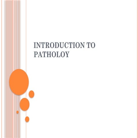 UNIT 1st INTRODUCTION OF PATHOLOGY FOR NURSES | PPTX