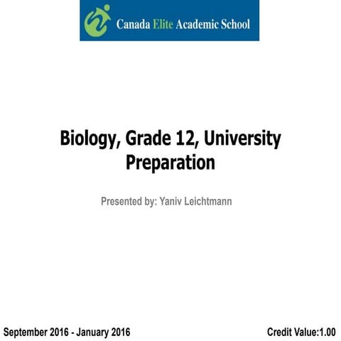 Introduction to biochemistry | PPTX
