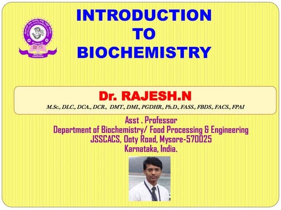 INTRODUCTION TO BIOCHEMISTRY. | PDF | Endocrine and Metabolic Diseases ...