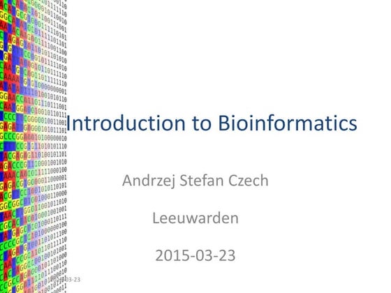 Bioinformatics 2012-02 | PPT