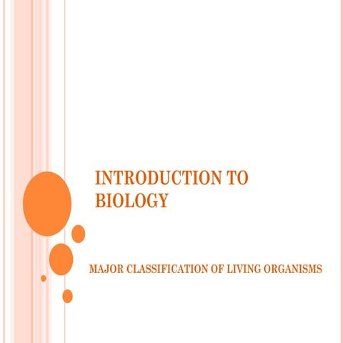 Introduction to biology | PPT