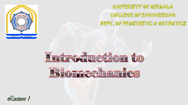 BIO-MECHANICS | PPTX