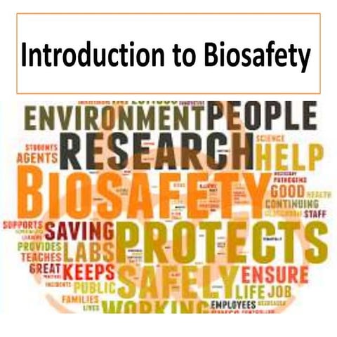Introduction to biosafety | PPTX