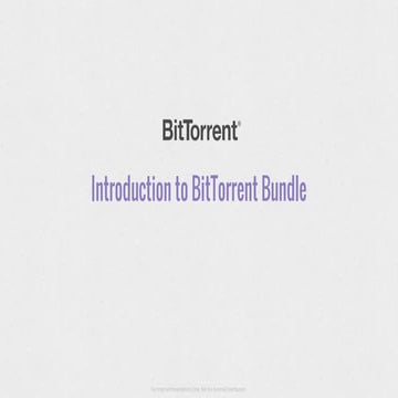 Introduction to BitTorrent Bundle | PDF
