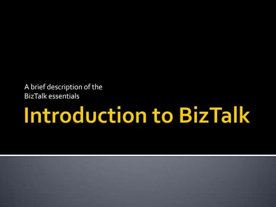 Biz Talk Overview | PPT
