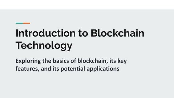 Blockchain & Its Real-World Applications: Transforming Industries | PPTX