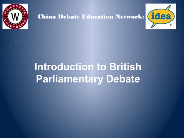 Asian parliamentary debate: Format, Roles of speaker, victory hacks. | PPTX
