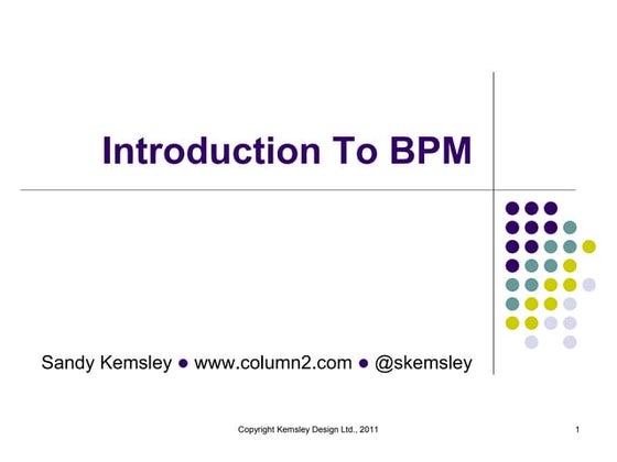 BPM (Business Process Management) Introduction | PPT