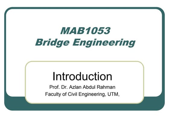 Deck slab bridge | PPT