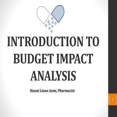 Introduction to budget impact analysis | PPTX