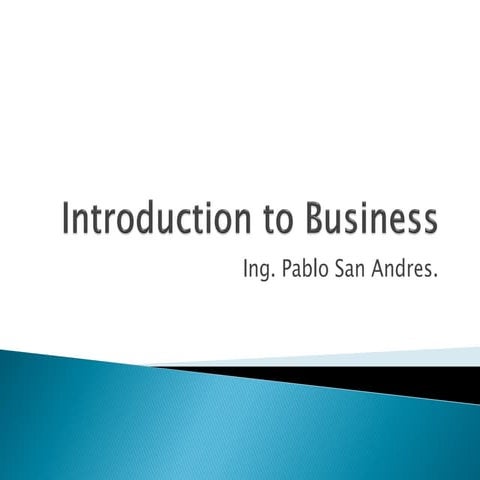 Introduction to business 1 | PPT