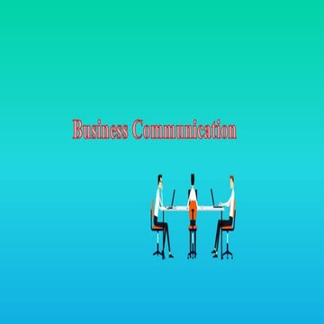 Introduction to business communication | PPTX