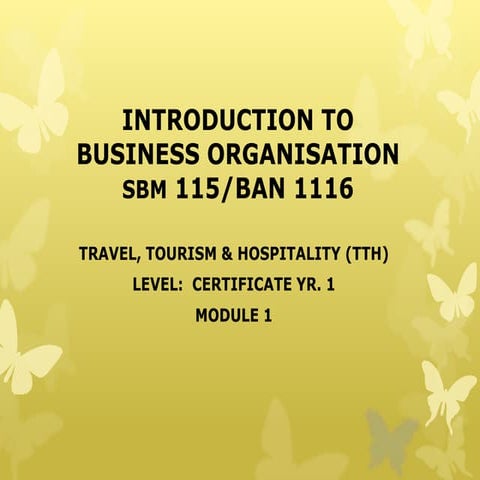 Introduction to business organisation | PPTX | Industries | Business ...
