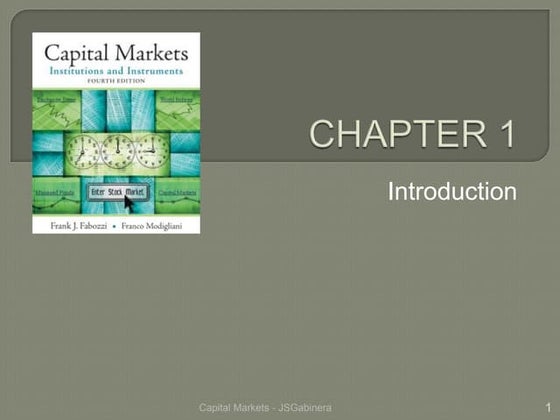 Introduction to investment unit3 | PPT