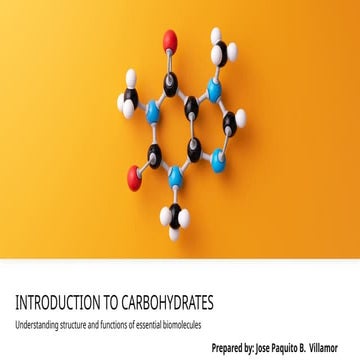 Introduction_to_Carbohydrates. in biochemistry | PPTX
