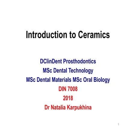 Introduction toIntroduction to ceramics ceramics.pptx