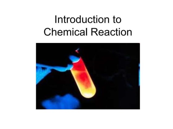 Chemical Reactions Class 10 Ppt