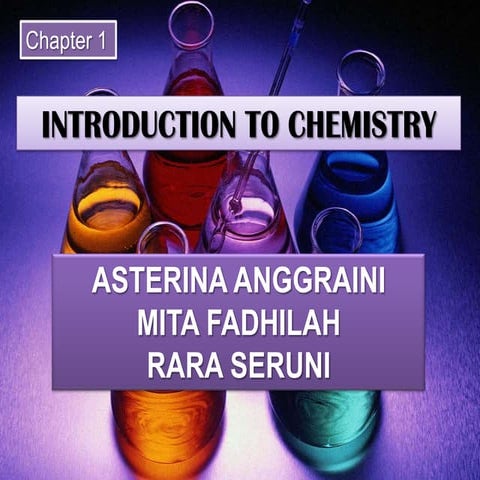 Introduction to chemistry | PPT