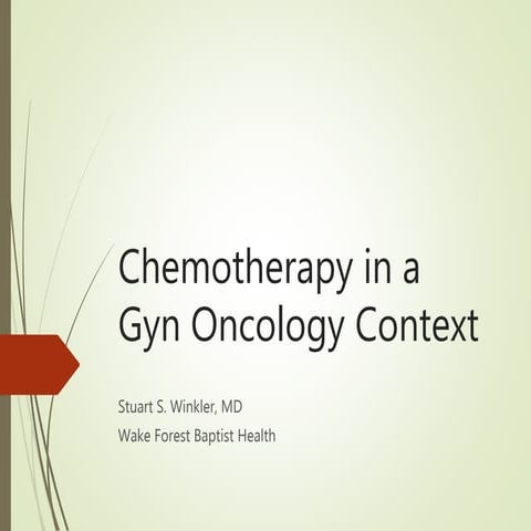 Chemotherapy of cancer | PPTX