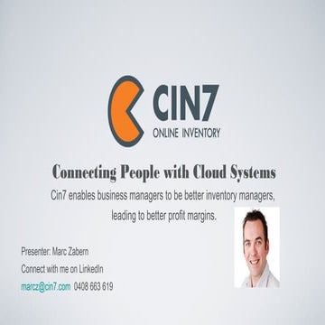 Introduction to Cin7 Webinar Presentation | PPT