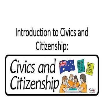 Civic responsibility and citizenship | PPTX